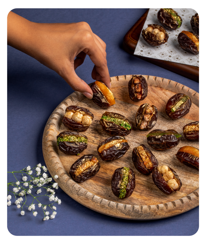 Assorted 24 Piece Stuffed Medjool Dates box